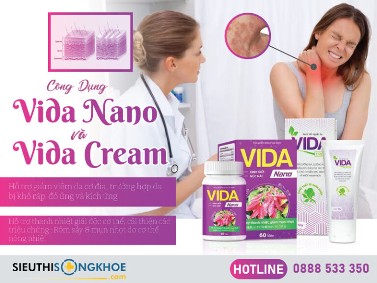 Vida Nano & Vida Cream Hỗ Trợ Điều Trị Viêm Da Cơ Địa Mới