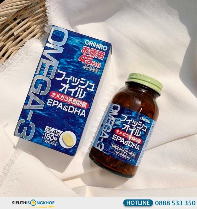 Omega 3 Orihiro [517.000đ] - Hỗ Trợ Cải Thiện Tim & Não