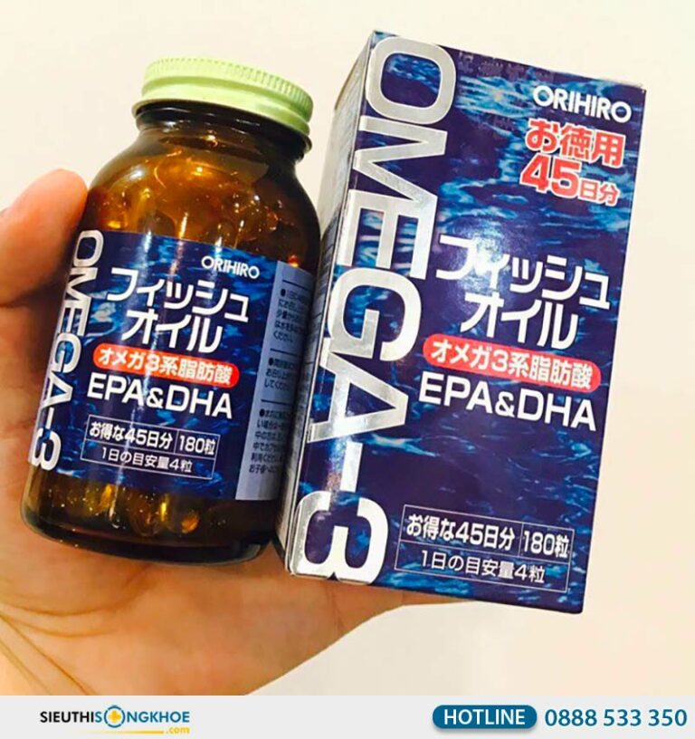 Omega 3 Orihiro [517.000đ] - Hỗ Trợ Cải Thiện Tim & Não