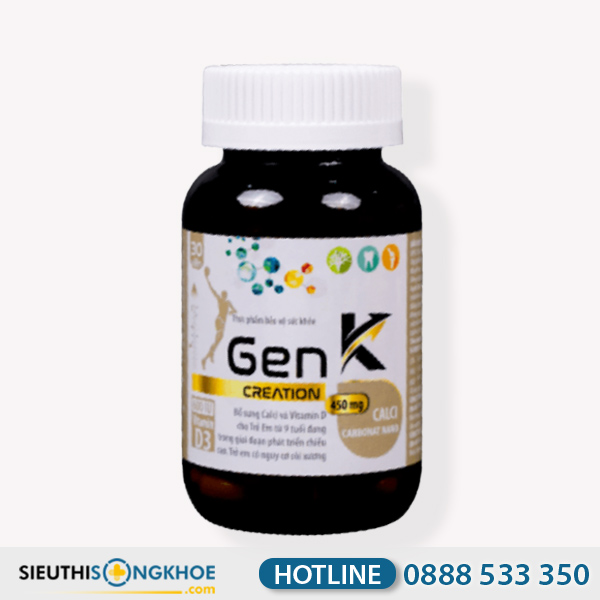 Gen K [500.000đ] - Hỗ Trợ Phát Triển Chiều Cao (Combo 2 hộp)