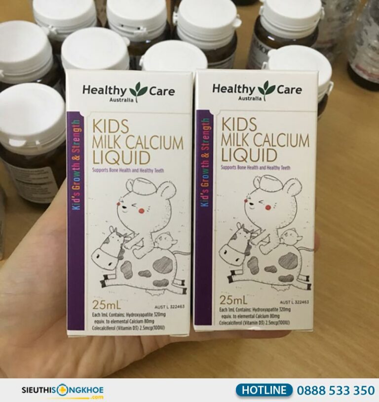 Healthy Care Kids Milk Calcium Liquid [600.000đ] - Hỗ Trợ Chiều Cao Trẻ