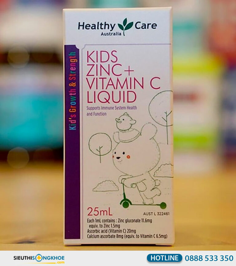 Healthy Care Kids Zinc Vitamin C Liquid [200.000đ] - Hỗ Trợ Sức Khoẻ Bé