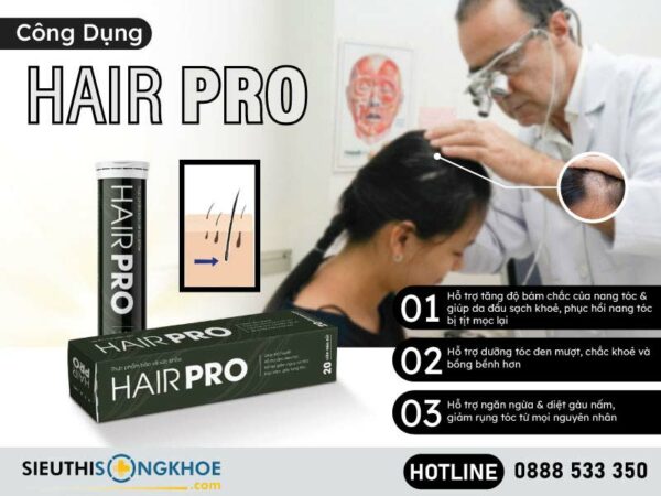 Hair Pro [450.000đ] - Hỗ Trợ Chăm Sóc Tóc Dày Khoẻ