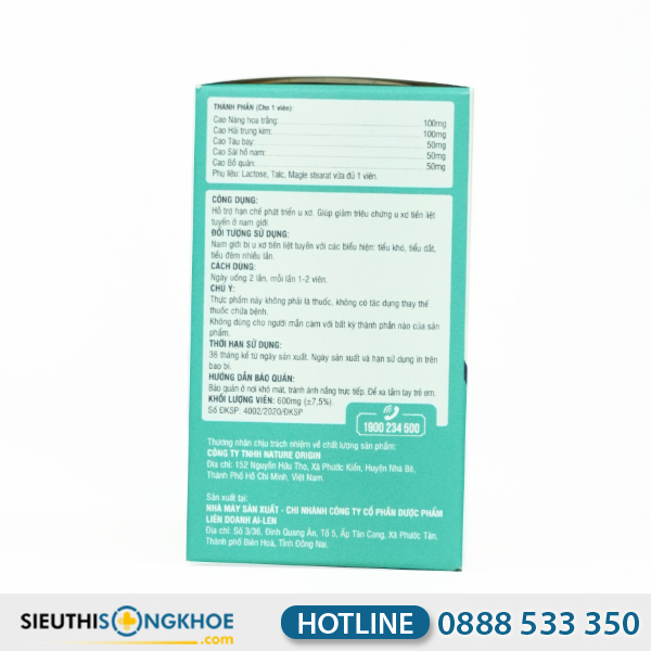 Prostanix [690.000đ] - Hỗ Trợ Điều Trị U Xơ Tuyến Tiền Liệt