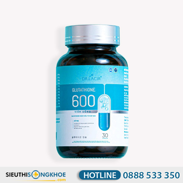 Glutathione 600 Dr Lacir [580.000đ] - Hỗ Trợ Dưỡng Trắng Da Tự Nhiên