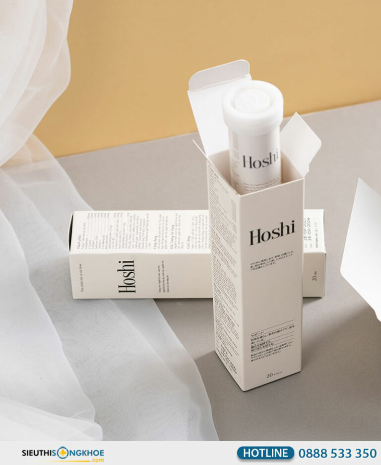 Hoshi [830.000đ] - Viên Sủi Hỗ Trợ Nâng Tông Trắng Da Tự Nhiên