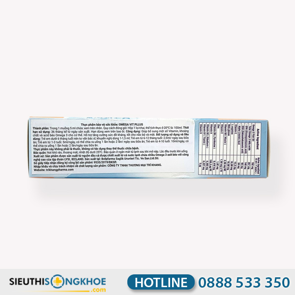 Omega Vit Plus+ {330.000đ} Hỗ Trợ Thúc Đẩy Trí Não Thị Lực Trẻ