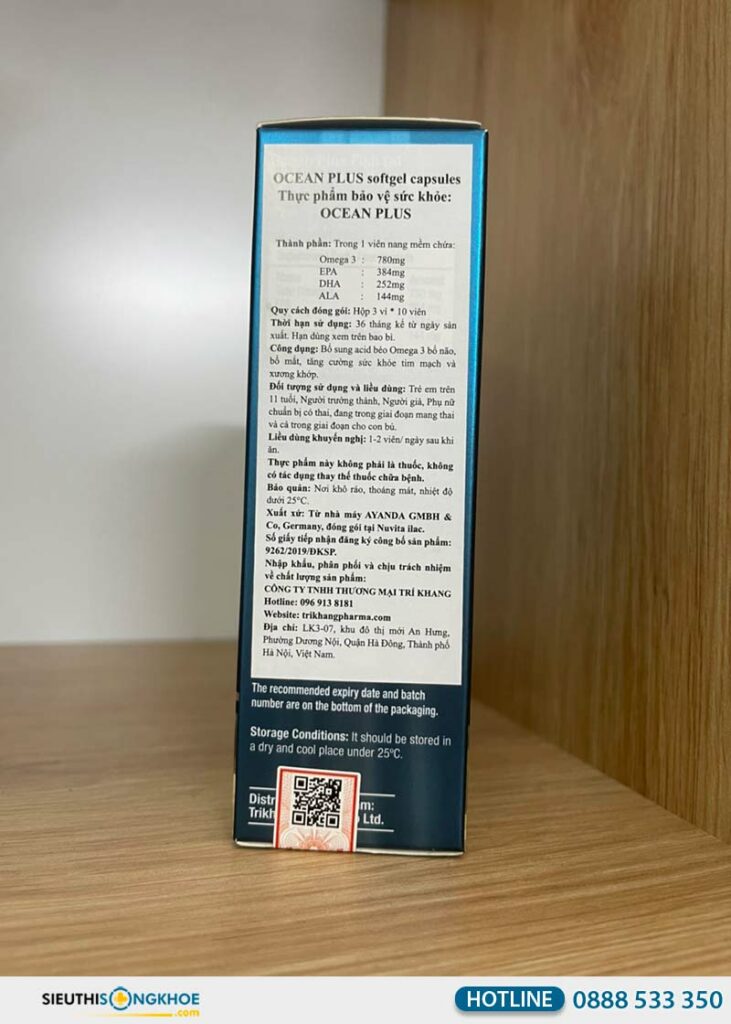 Ocean Plus {360.000đ} Hỗ Trợ Bổ Sung Omega 3 Nguyên Chất