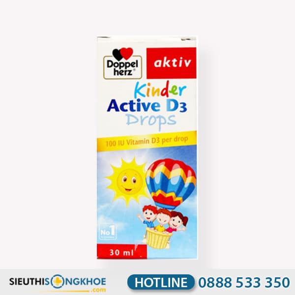 Kinder Active D3 Drops {230.000đ} Hỗ Trợ Tăng Chiều Cao Trẻ