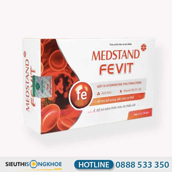 Medstand Fevit {90.000đ} Hỗ Trợ Phòng & Cải Thiện Thiếu Máu