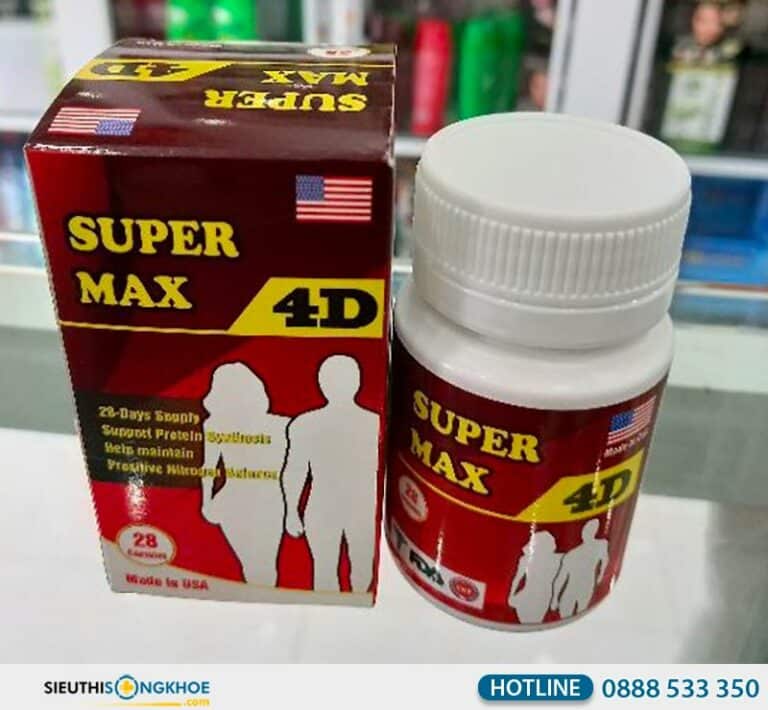 Super Max 4D {450.000đ} Hỗ Trợ Thúc Đẩy Cân Nặng Tăng Nhanh