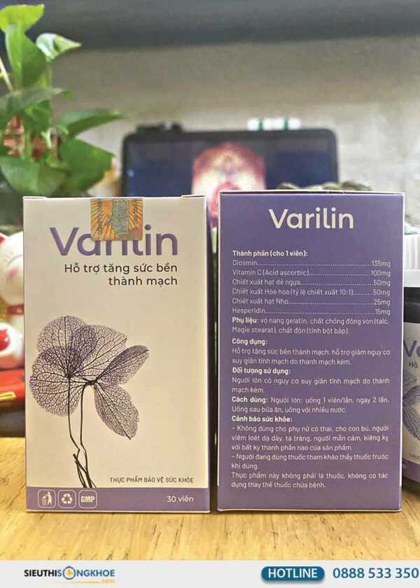 Varilin {590.000đ} Hỗ Trợ Tăng Sức Bền Thành Mạch Máu