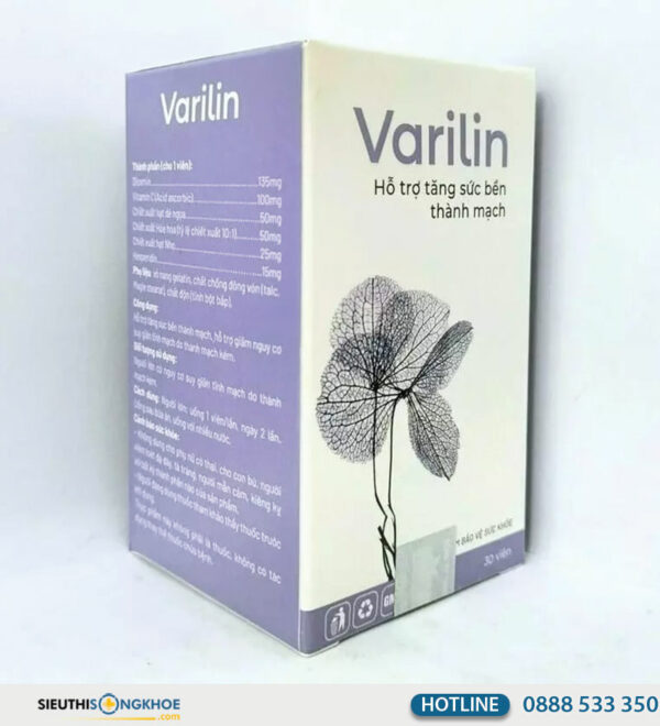 Varilin {590.000đ} Hỗ Trợ Tăng Sức Bền Thành Mạch Máu